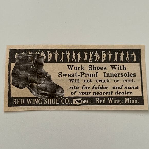 None and/or Unknown | Other | Red Wing Shoe Co Sweatproof Red Wing Mn ...